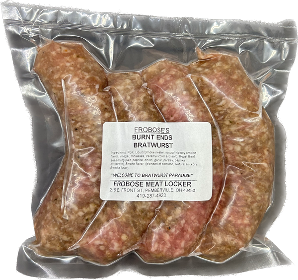 Burnt Ends Bratwurst – Frobose Meat Locker