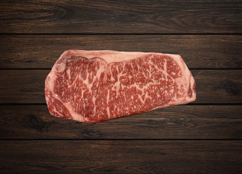 12 oz American Wagyu New York Strip Steak – Frobose Meat Locker